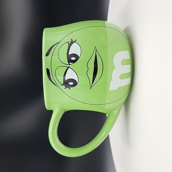 M&M'S | Kitchen | Green Mms World Mug 2 Faces Wide Handle | Poshmark